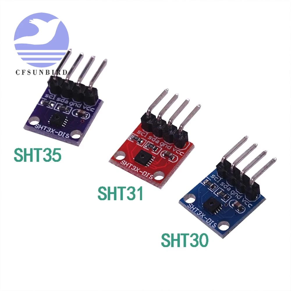 SHT30 SHT31 SHT35 온도 및 습도 센서 모듈, I2C 통신 디지털 DIS 넓은 전압|반도체 집적회로 ...
