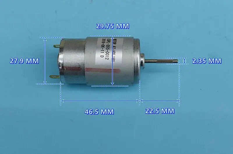 Micro RS-395 Carbon Brush – moteur silencieux cc 12V 18V 24V 8800 tr ...