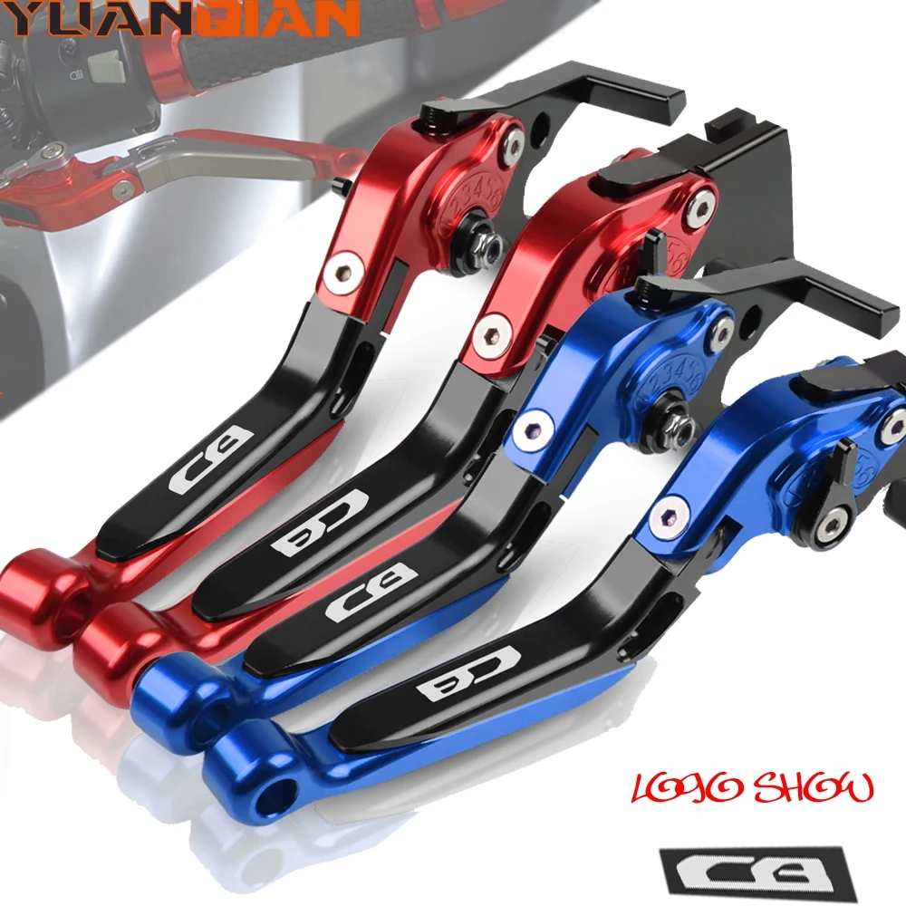 Motorcycle-Accessories-adjustable-Brake-Clutch-Levers-For-Honda-CB599 ...