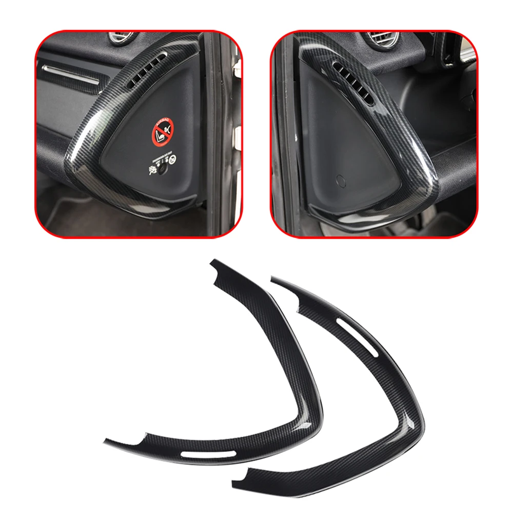 2pcs Car Dashboard Panel Frame Moulding Trim Sticker Cover Interior ...