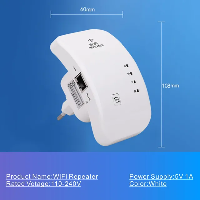 Wifi Repeater WIFI Router Signal Amplifier Long Range Extender ...