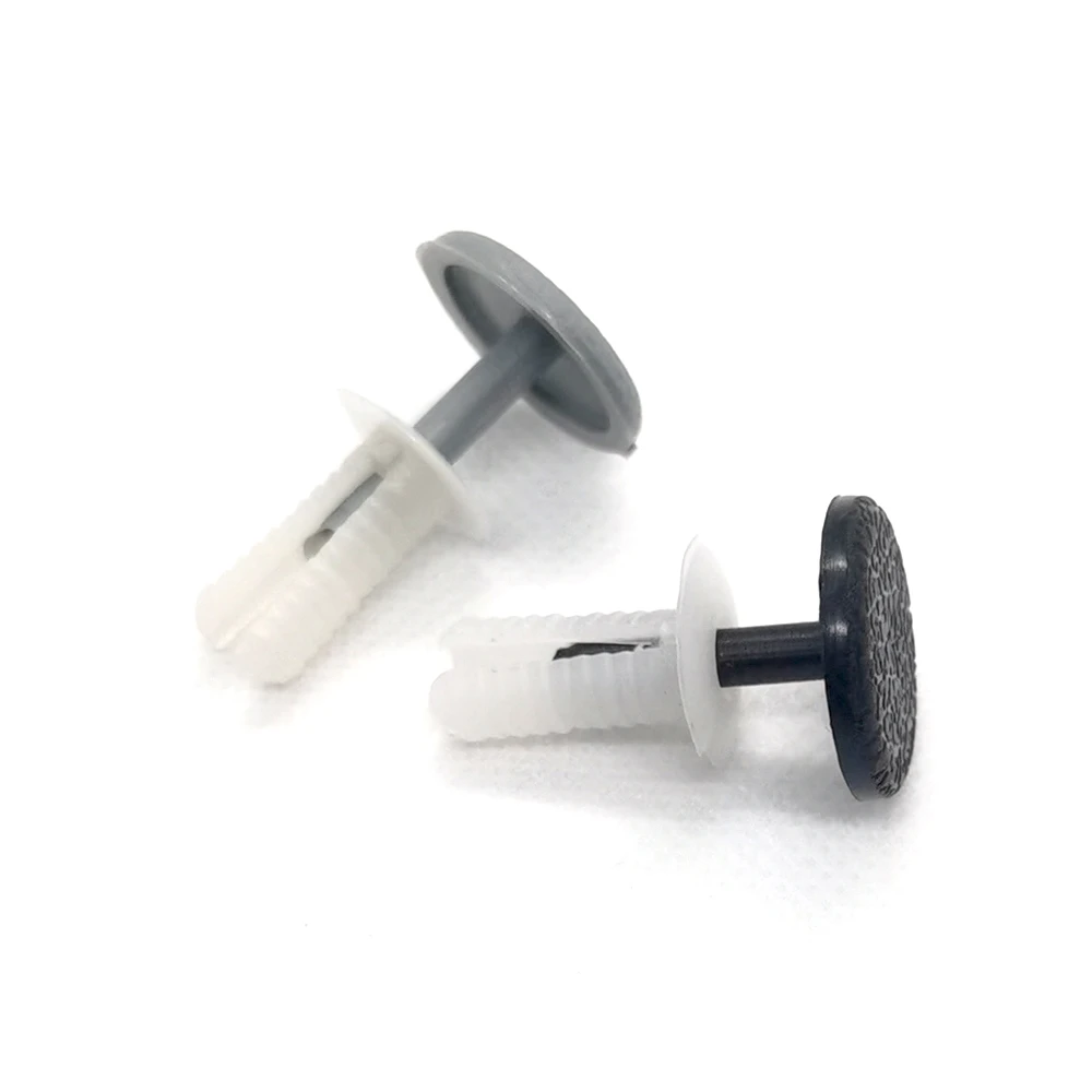 100pcs Auto Car Trunk Push In 8mm Expanding Plastic Rivet Gray Black ...