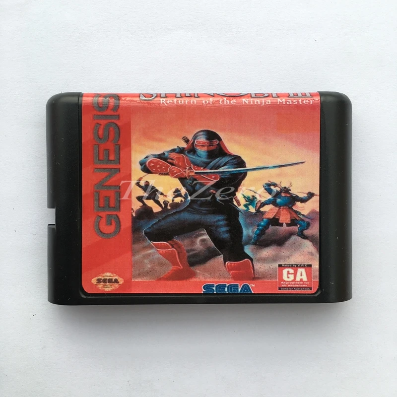 Shinobi vingança do mestre ninja iii ue/jap escudo para 16 bits cartão ...
