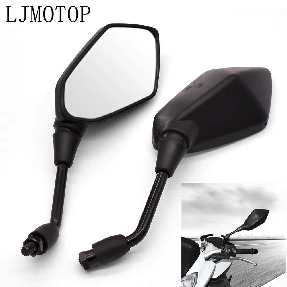 Universial-10mm-Motorcycle-Mirrors-Racing-Sport-Bike-Rear-View-Mirror ...