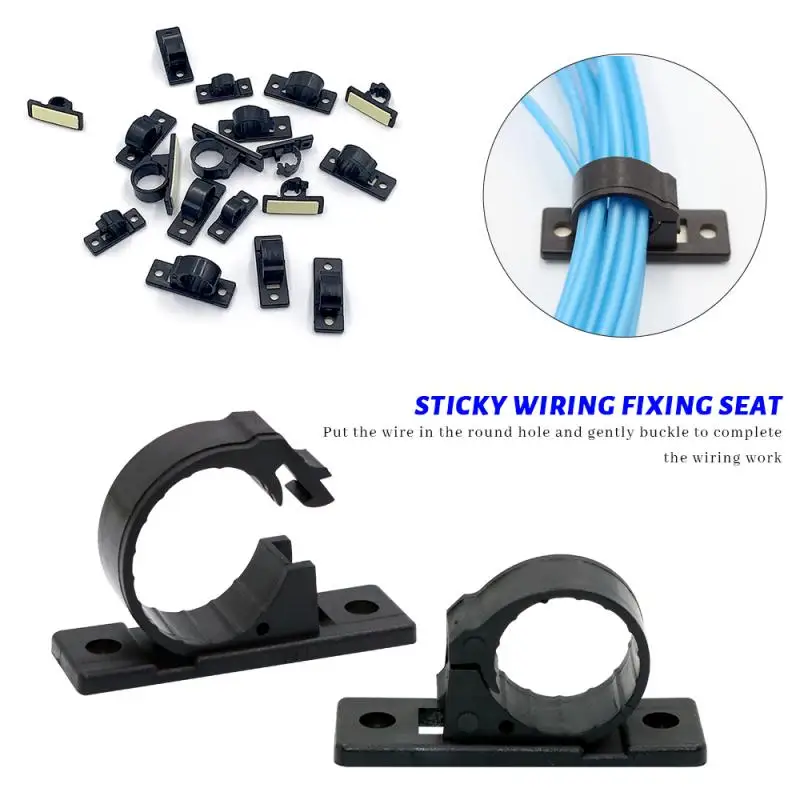 Sticky Wiring Fixing Base Hook Wire Cable Gadget Clip Adhesive Wall ...