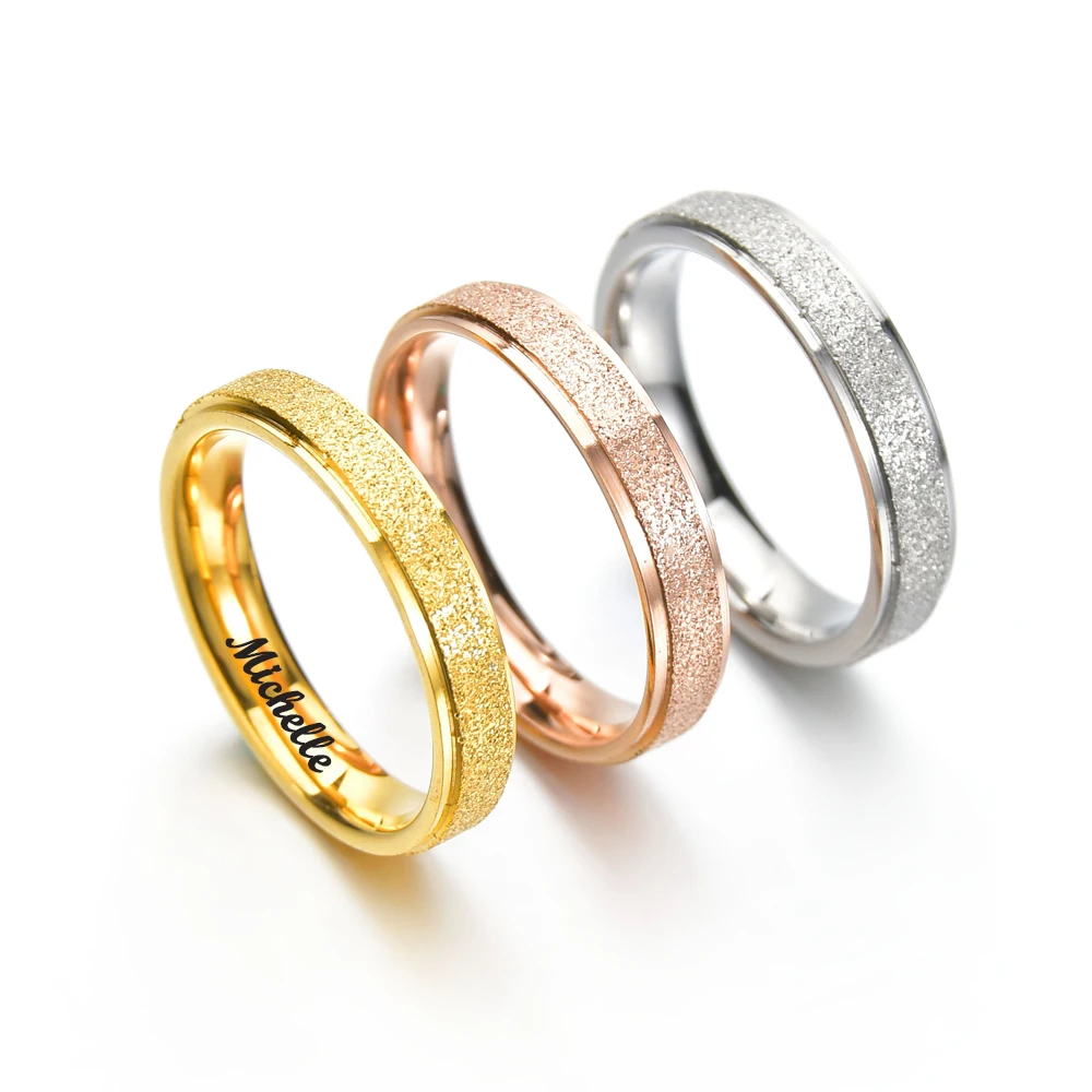 Engrave-Letters-Words-Stainless-Steel-Rings-For-Women-Gold-Color ...