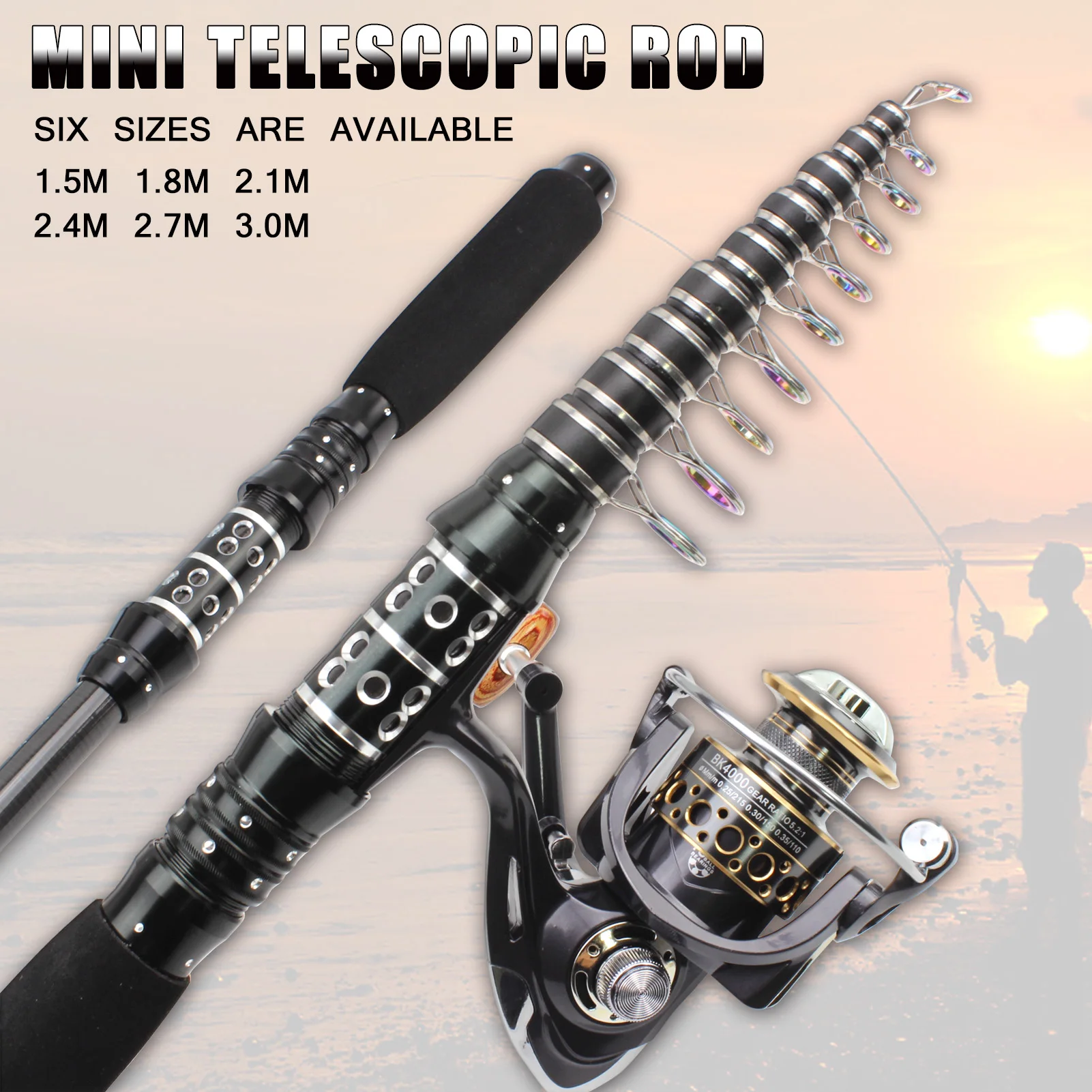 NEW-1-5M-3-0M-High-Quality-Rod-Reel-Combos-Super-short-Pocket-fishing ...