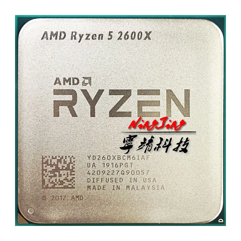 AMD Ryzen 5 2600X R5 2600X 3.6 GHz 6 코어 12 스레드 CPU 프로세서 YD260XBCM6IAF ...
