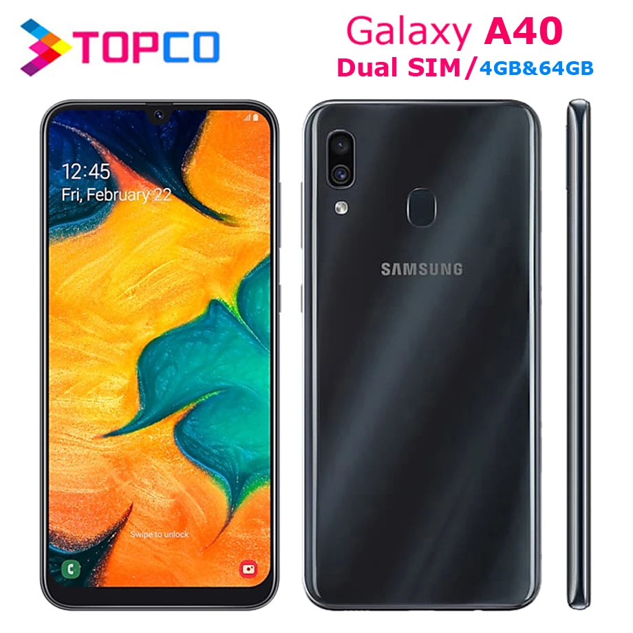 Samsung Galaxy A40 Originais Telefone Móvel Android Dual Core Octa Sim ...