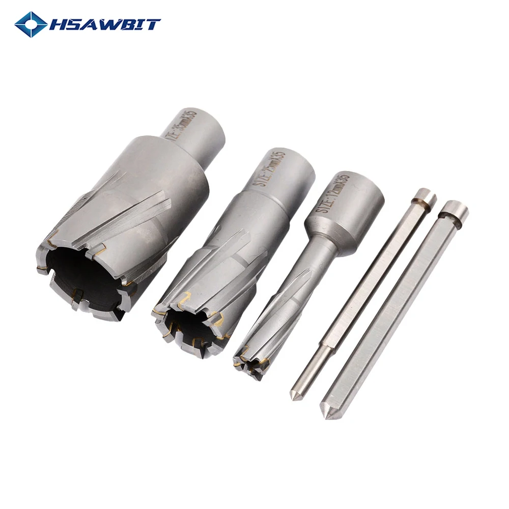 12-60mm Tct-e Annular Cutter With Weldon Shank Hss Broach Cutter For ...