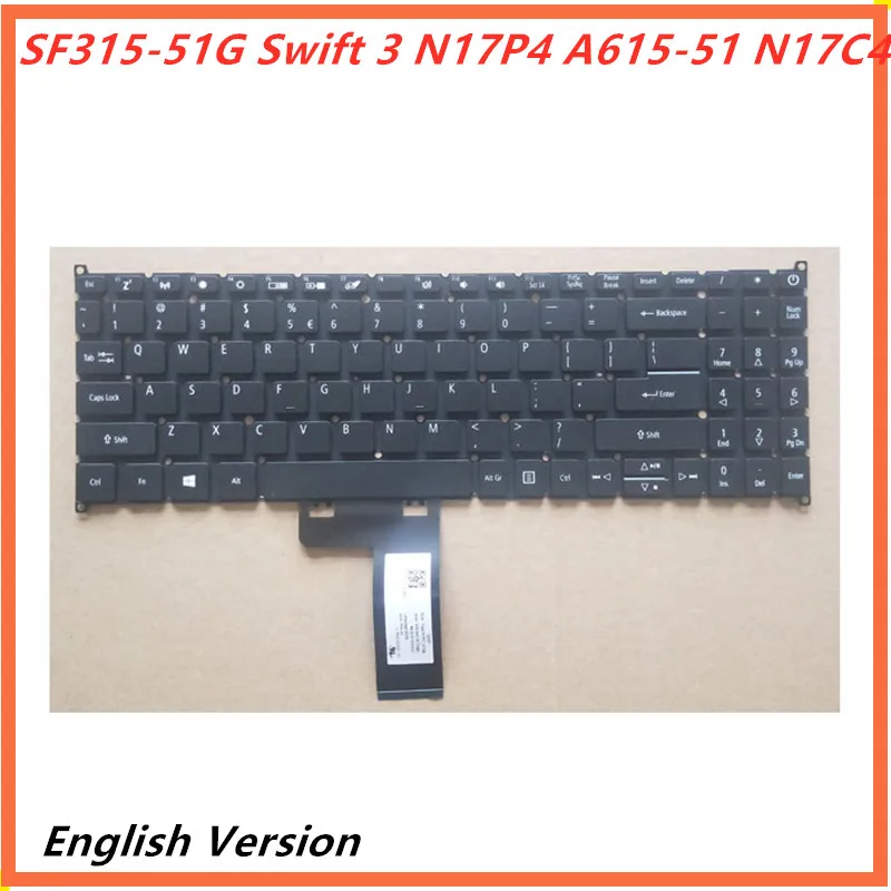 Laptop English Layout Keyboard For Acer Z5we1 Z5we2 Z5waw Ms2394 Ms2372 ...