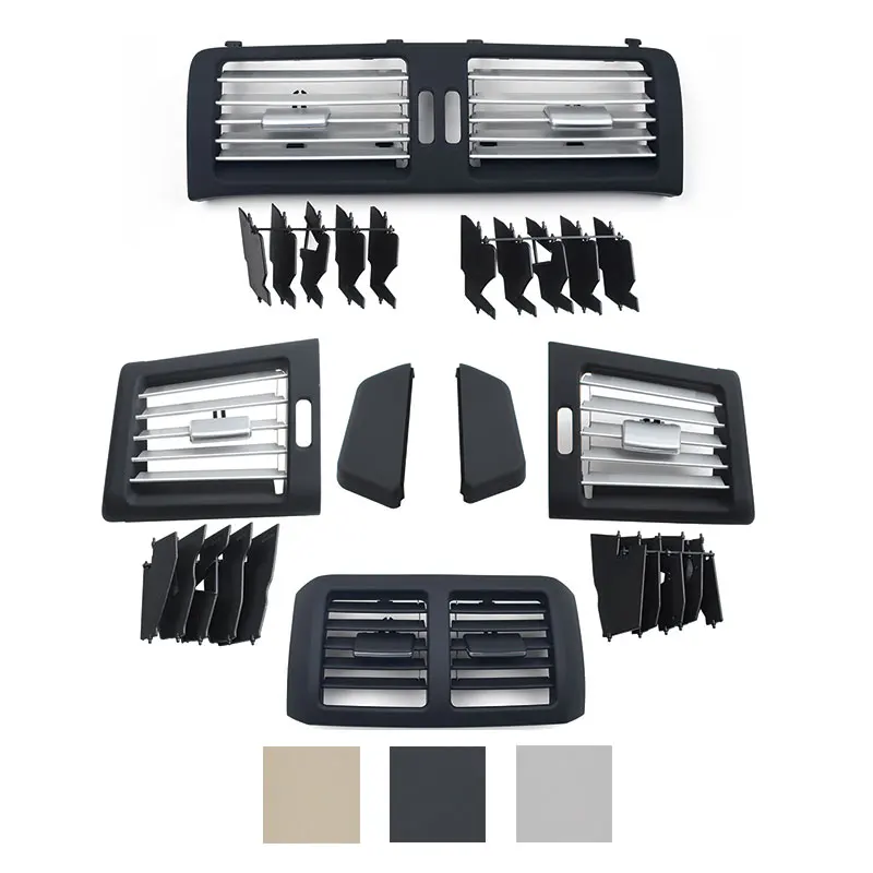 Left-Right-Rear-Central-Air-Conditioner-Vent-Outlet-Chromed-Grille ...