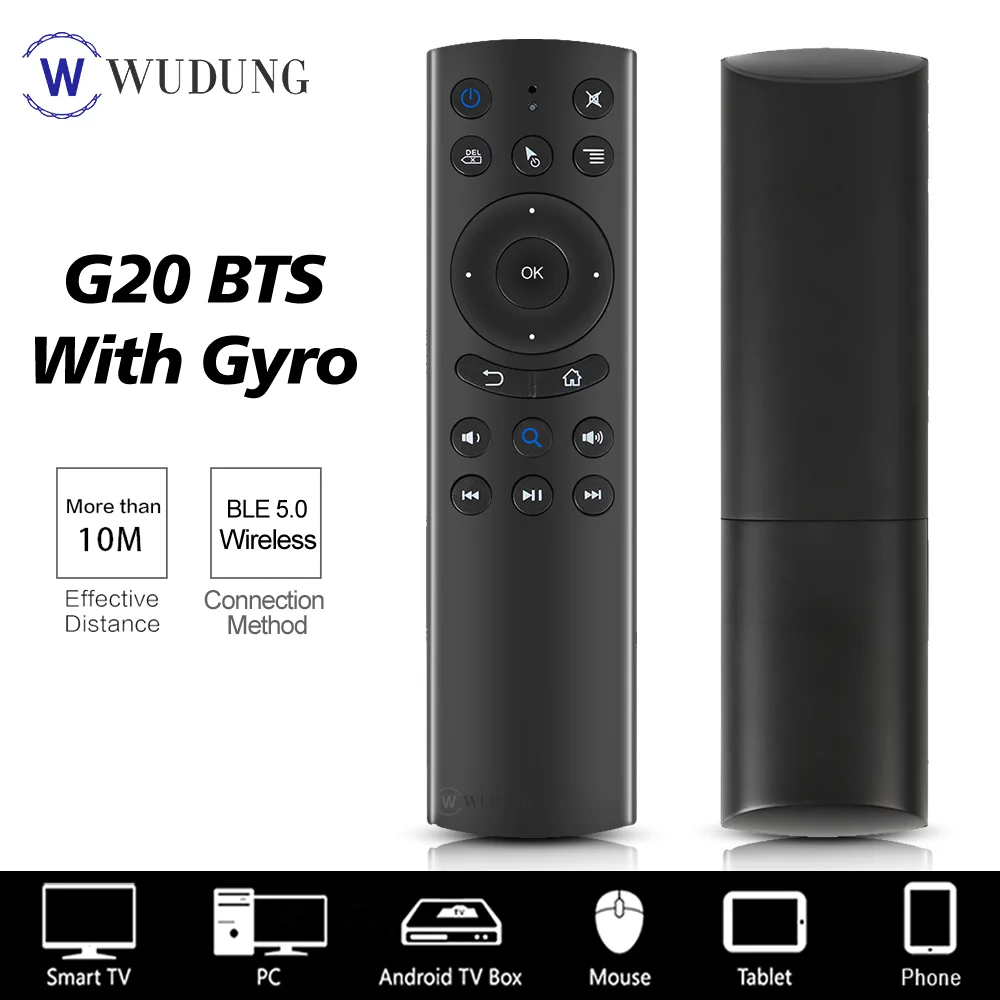 G20bts 2.4g Wireless Air Remote Mouse Ble 5.0 Remote Control Backlit Bt5.0 G20s Pro Bt Gyroscope ...