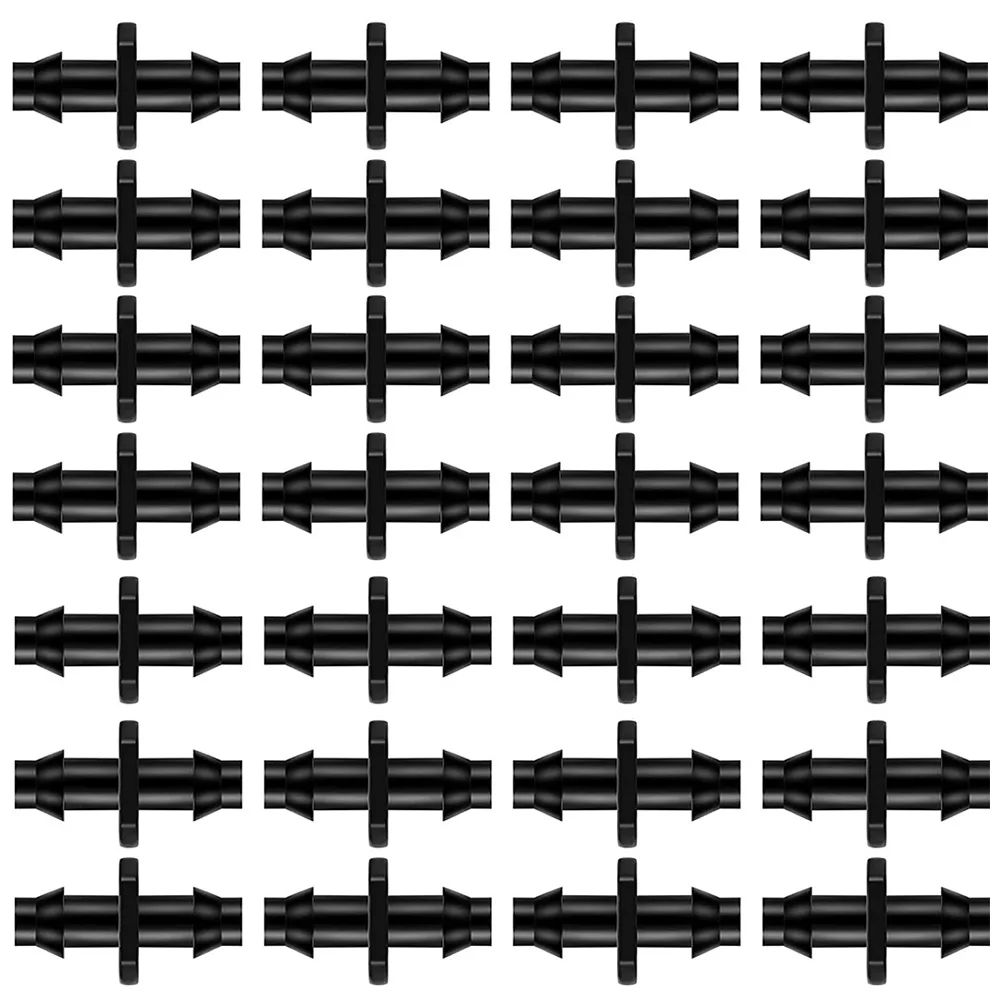 50PCS-1-4-Straight-Barbed-Connector-Double-Barb-For-4-7mm-Tubing-Garden ...
