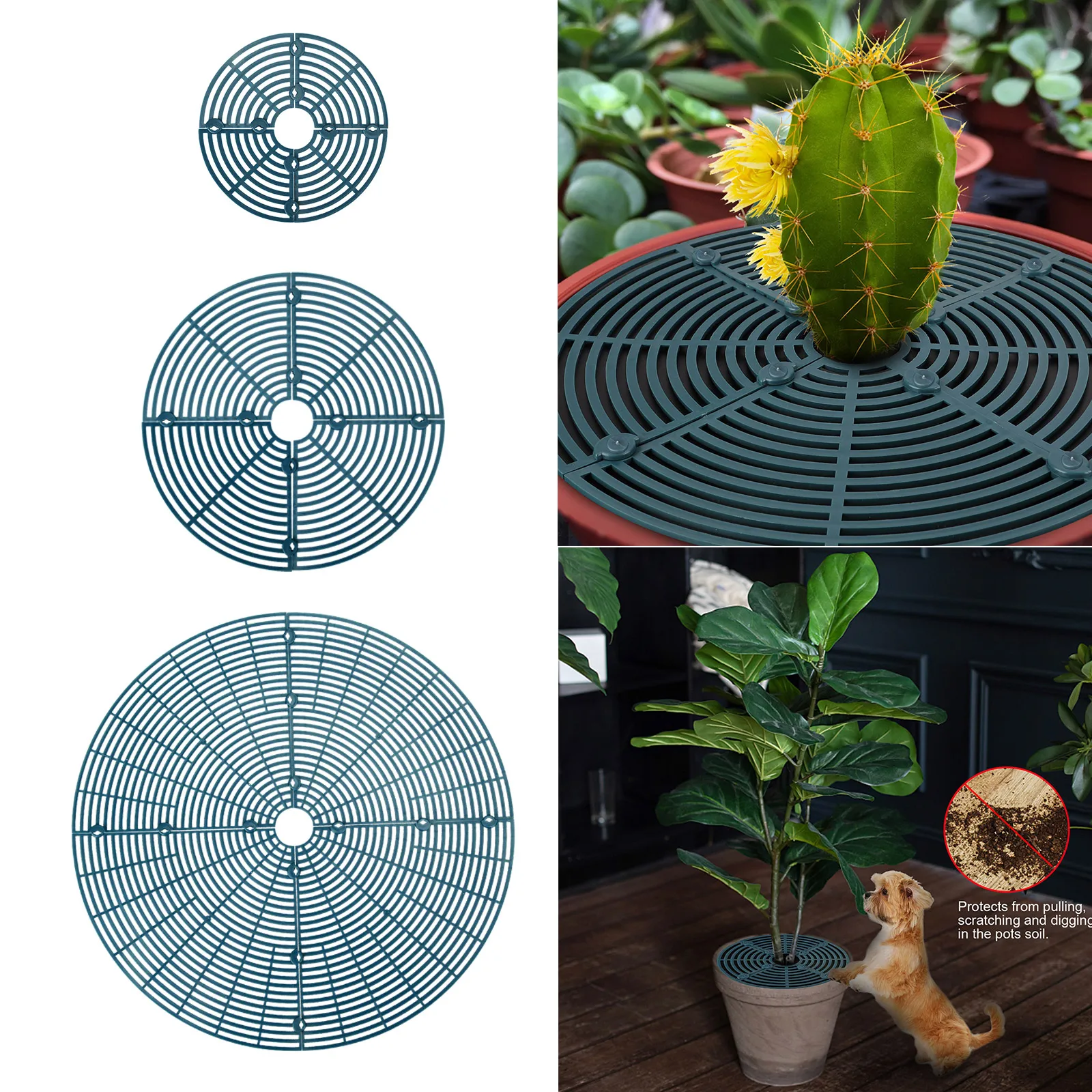 Flowerpot Guardrail Plant Pot Cover Friendly Baby Safety Green Anti ...