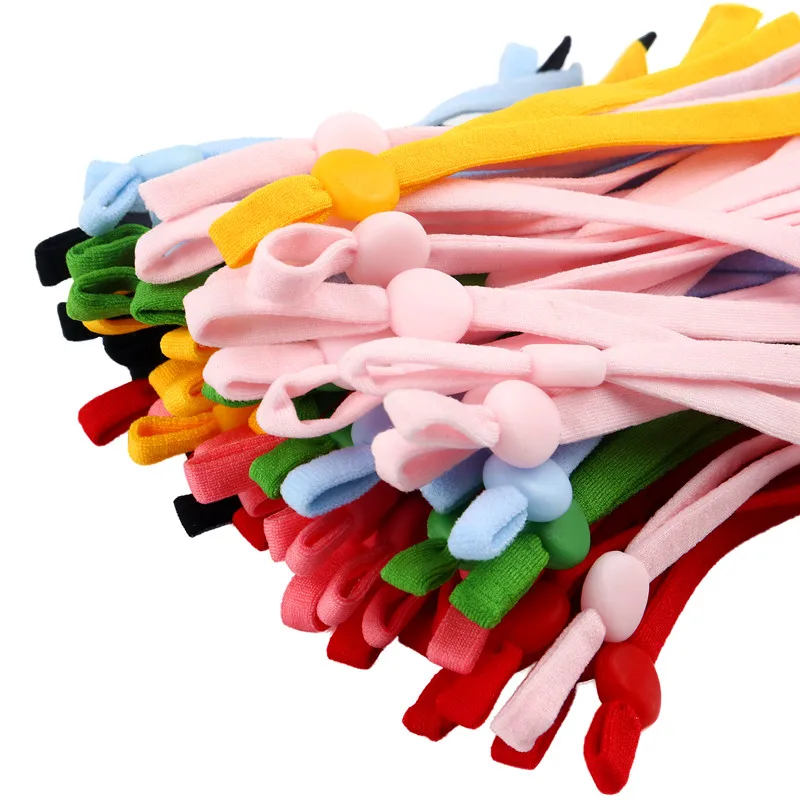 50/100pcs 5mm Adjustable Mask Elastic Band Cord with Buckle Stretchy ...