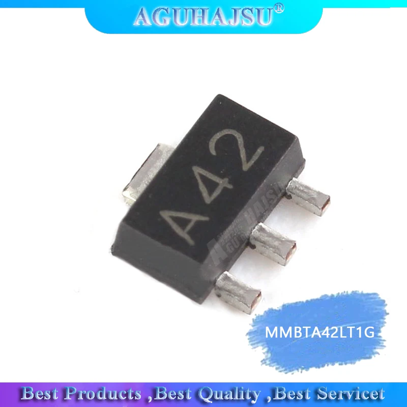 100 ชิ้นMMBTA42 SOT23 A42 SOT MMBTA42LT1G SMD 1D SOT 23 3Bทรานซิสเตอร์ ...