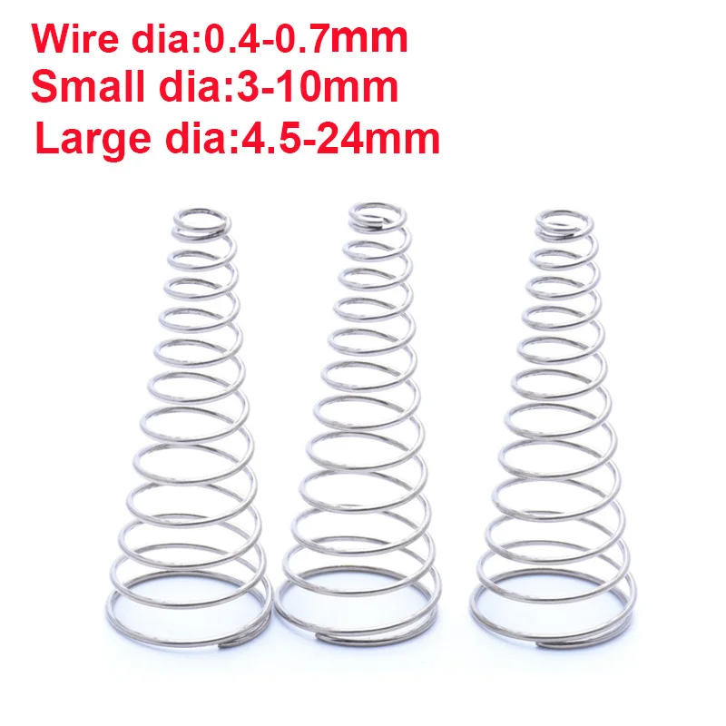 1Pcs-304-Stainless-Steel-Conical-Compression-Springs-Tower-shaped ...