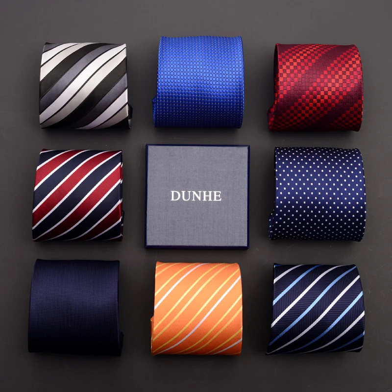 High Quality 2019 New Fashion Ties Men Business 9cm Wide Version Silk ...
