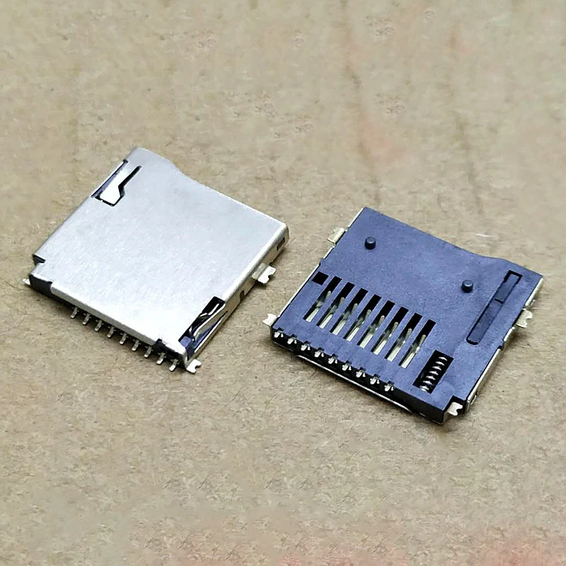 10pcs Micro SD Card Slot TF Card Connector 9Pin SMD Self Pop-up Type T ...