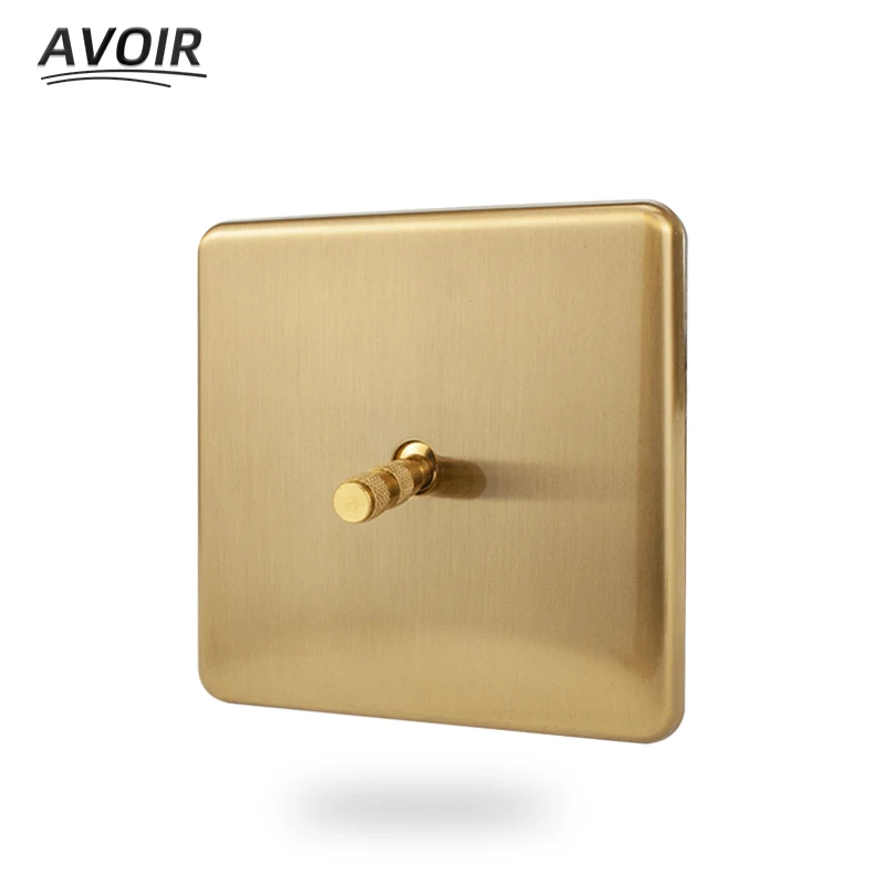 Avoir-Wall-Light-Carved-Toggle-Switch-2-Way-Gold-Stainless-Steel-Panel ...