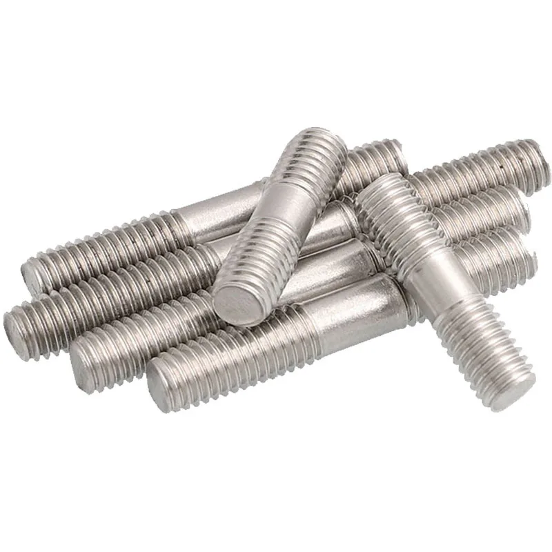 5pcs Threaded Bolts Double End Rods M10 GB901 304 Stainless Steel ...