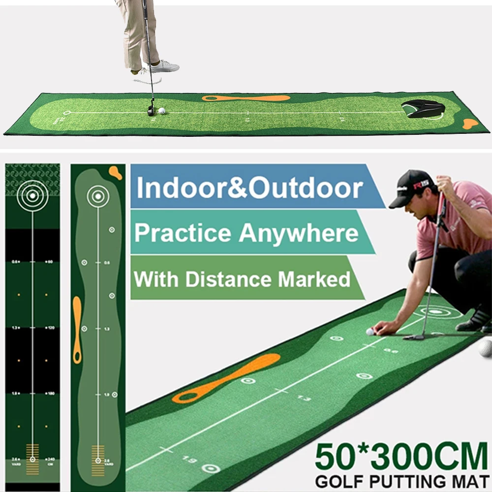 Indoor/Outdoor Golf hitting Carpet Mini Putting Ball Pad Practice Mat ...