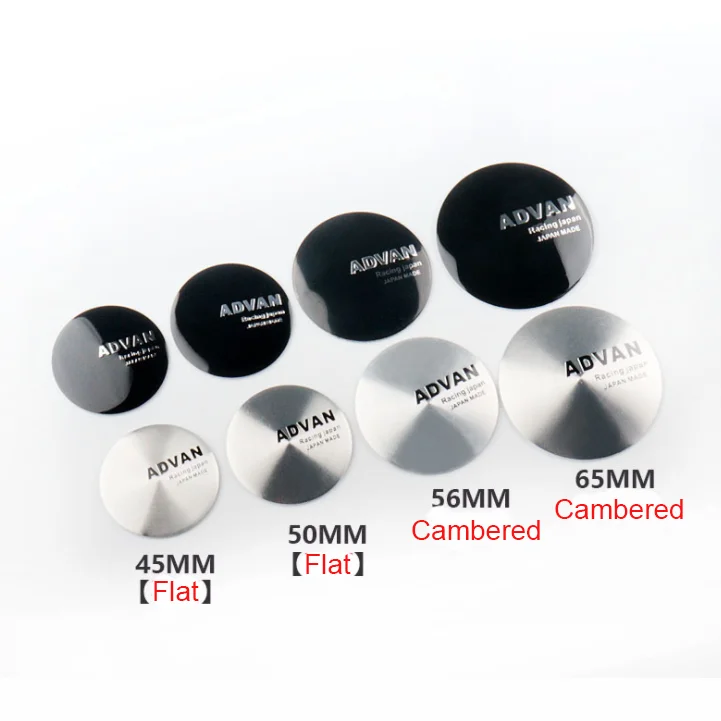4pcs 45mm 50mm 56mm 65mm Advan Racing Wheel Center Caps Sticker Emblem ...