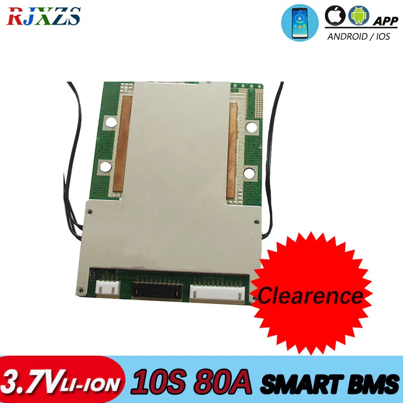 smart bms 10S 80A lithium ion smart bms pcm with android Bluetooth app ...