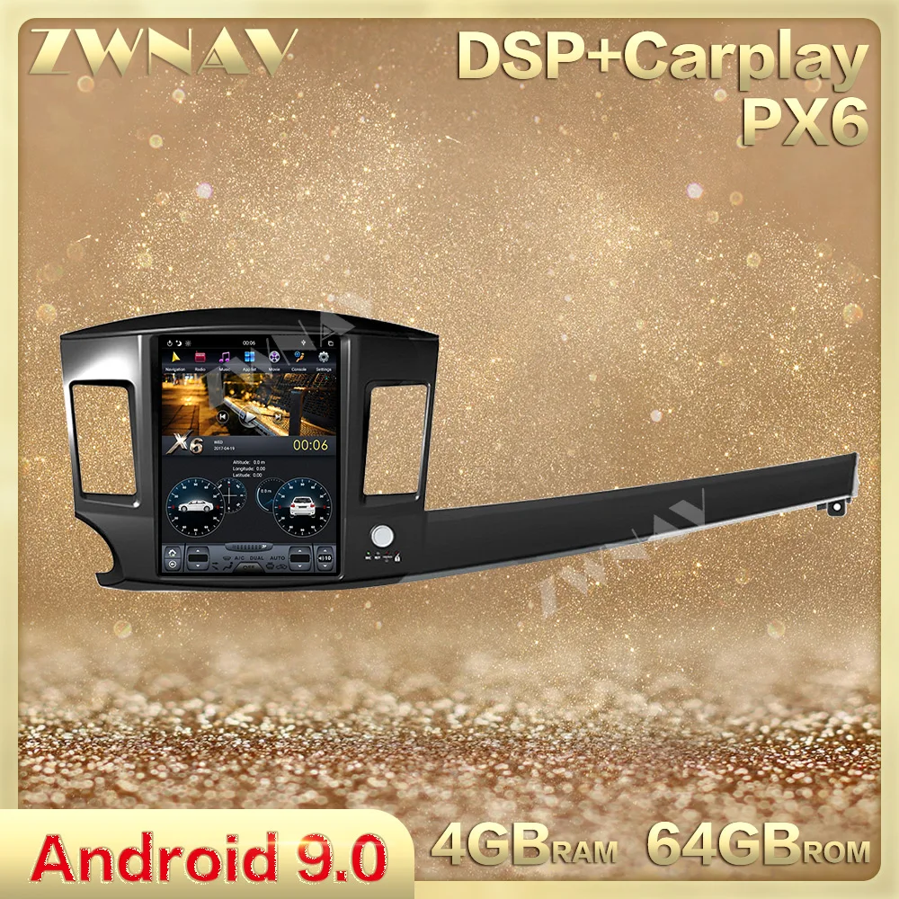 DSP Carplay vertical Tesla screen Android 9.0 Car gps multimedia Player ...