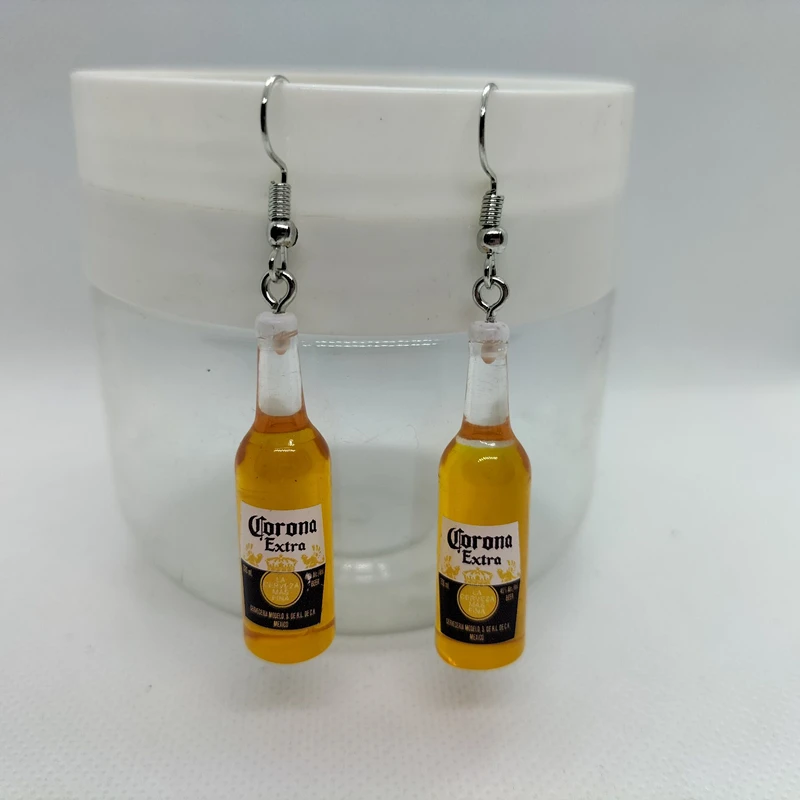 Yungqi-Fashion-Resin-Beer-Bottle-Earring-Creative-Simulation-of-Mineral-Bottles-Earrings-Cute ...