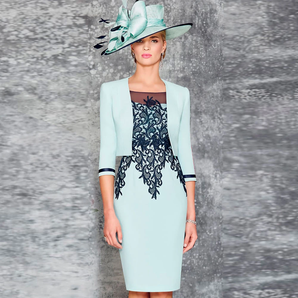 Customized Vintage Knee Length Straight Mother Of The Bride Dresses ...