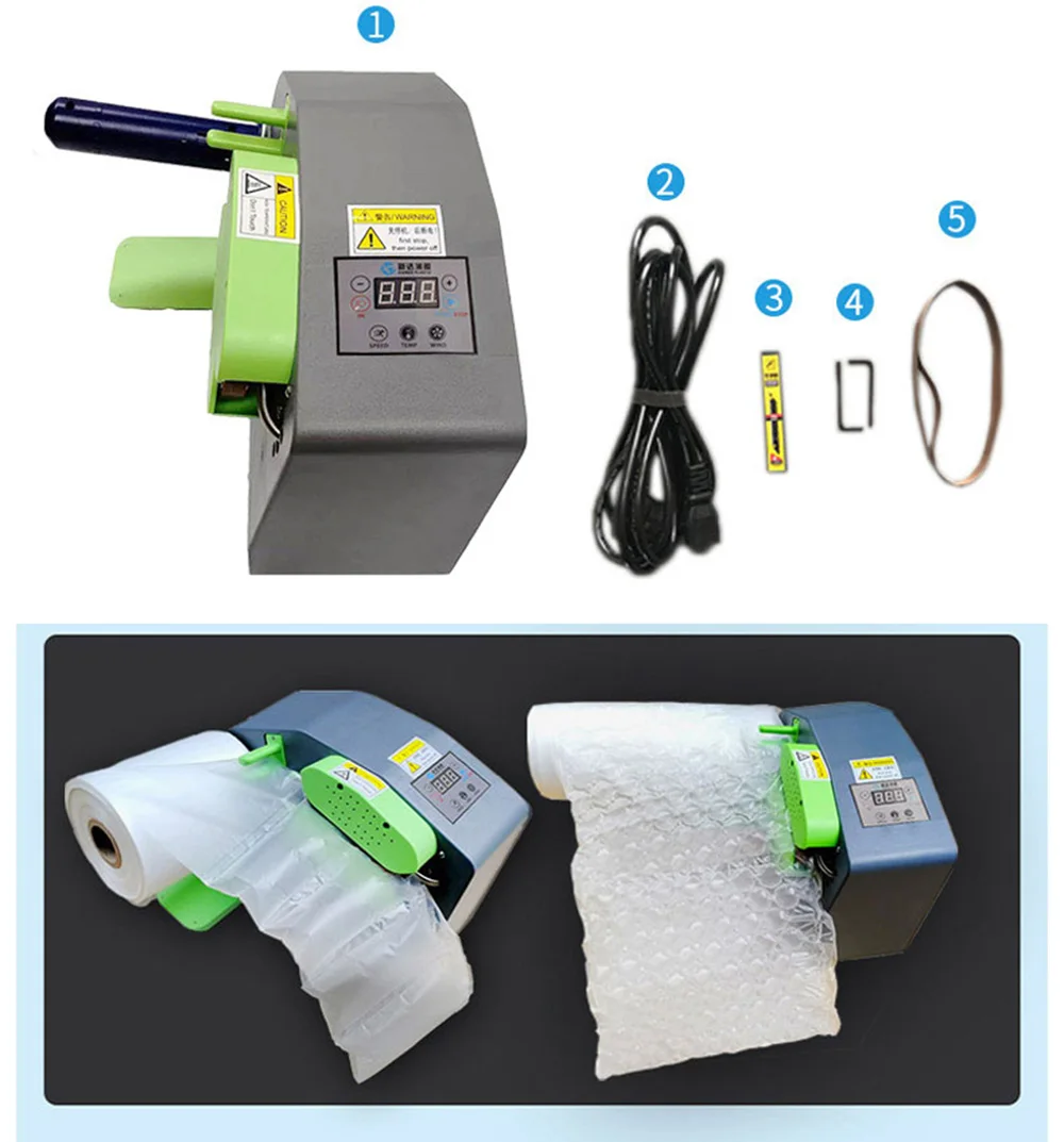 Buffer Air Cushion Machine Hoist film Air Column Bag Inflator Automatic ...