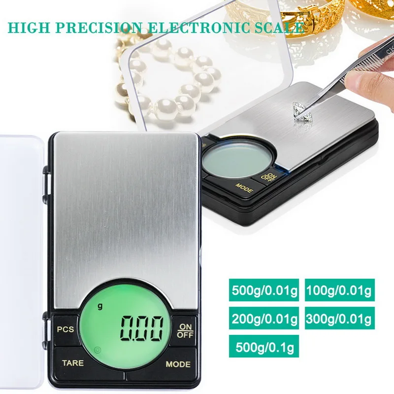 Balanza Digital LCD Mini, balanza de precisión para joyería, pantalla ...