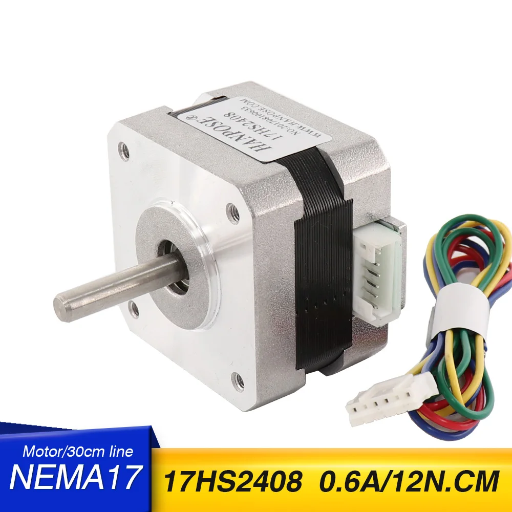 10PCS Free shipping 17HS2408 4 lead 42 step motor 42BYGH 0.6A 12N.CM ...