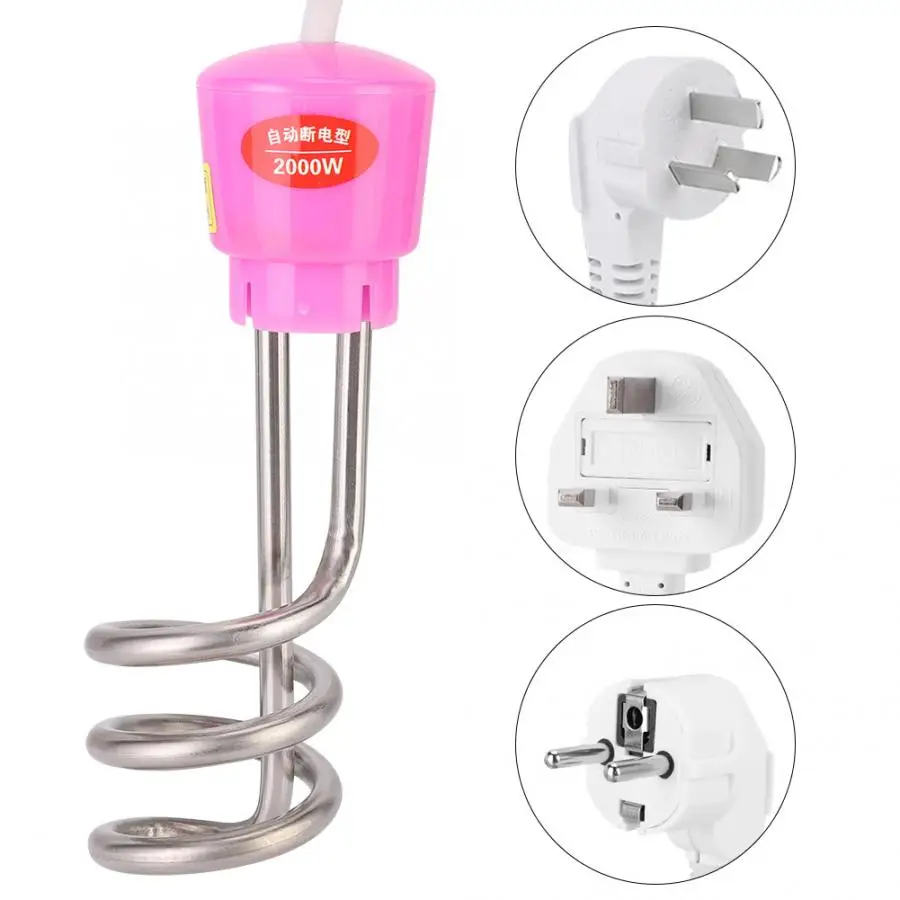 2m 220V 2000W Floating Electric Heater Boiler Water Heating Element ...