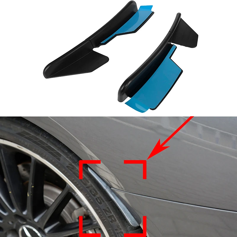 Car Side Fender Flare Extension Wheel Eyebrow Protector Lip For ...