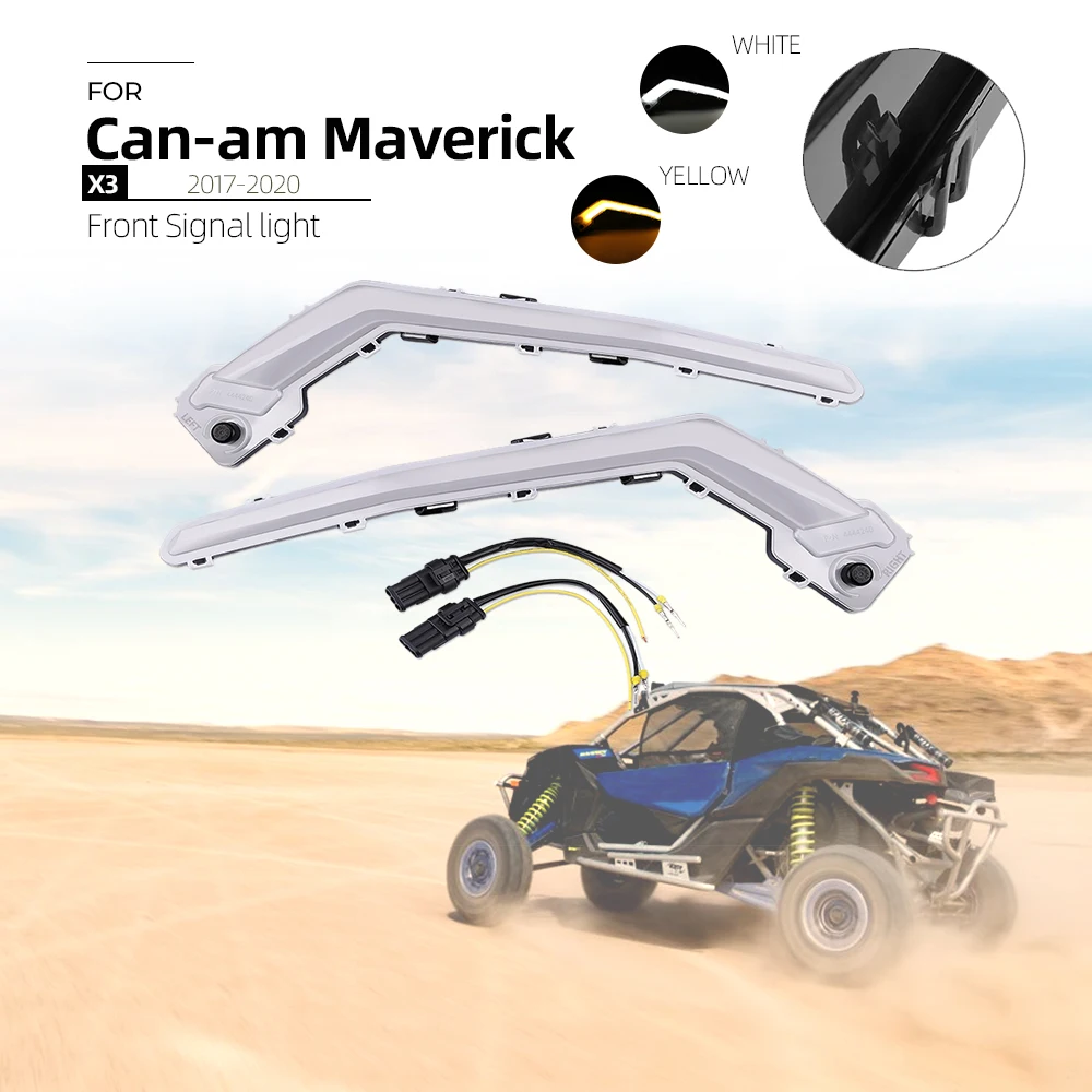 KEMIMOTO UTV Front Signature Light Assembly with Flashing Light for Can ...