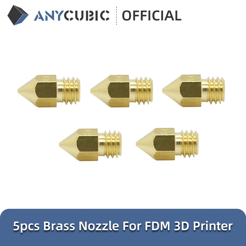5pcs Brass Nozzle For FDM 3D printer Compatible with all 1.75mm Print ...
