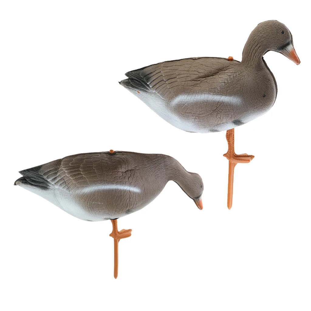 2-Pieces-Lifelike-Goose-Hunting-Decoy-3D-Heads-Full-Size-Turkey-Bird ...