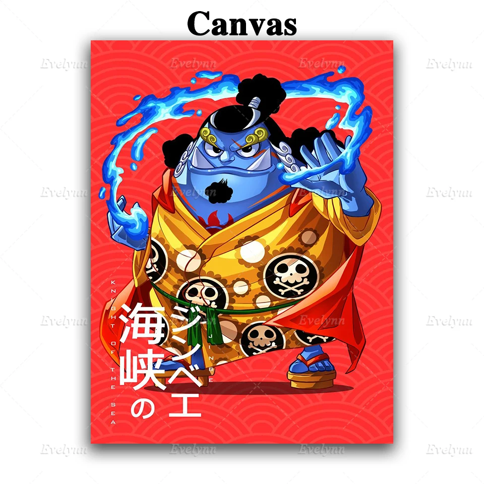 One Piece Jinbe Canvas Poster | One piece Merchandise | Up to 80% Off ...