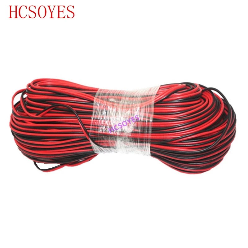 2pin-led-connector-5m-10m-20m-Extend-Wire-for-5050-3528-Red-Black-Cable ...