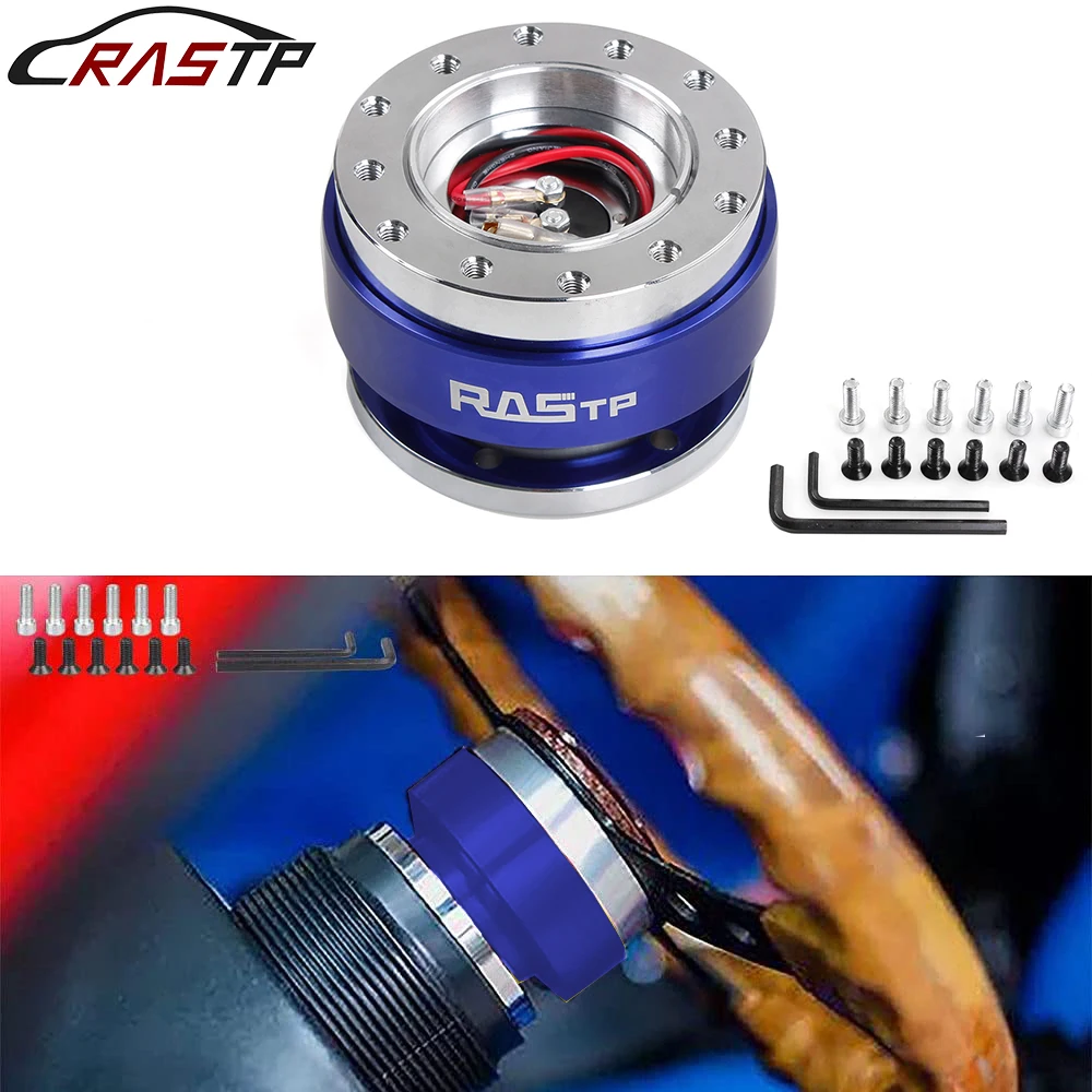 RASTP-Universal-Aluminum-Ball-Bearing-Detachable-Steering-Wheel-Quick ...