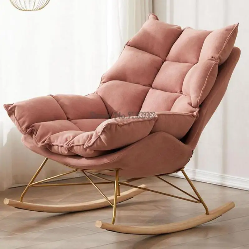 Light Luxury Rocking Chair Recliner Adult Balcony Home Leisure Lazy ...