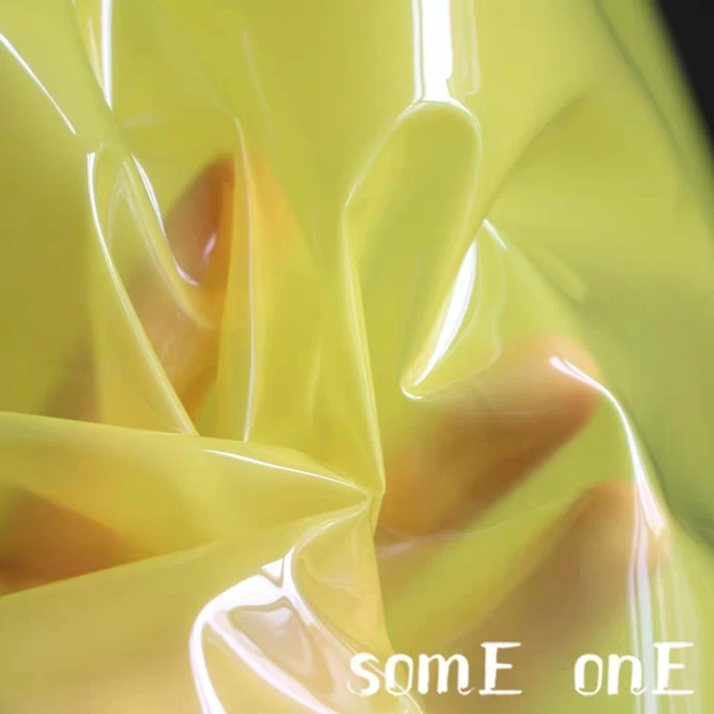 Yellow-TPU-Fabric-PVC-Plastic-Film-DIY-Waterproof-Raincoat-Coat-Crystal ...