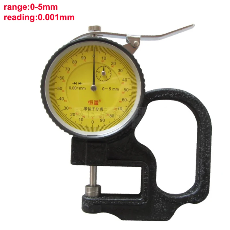 Micron-thickness-tester-0-5mm-0-001mm-Micron-Dial-Thickness-Gauge ...