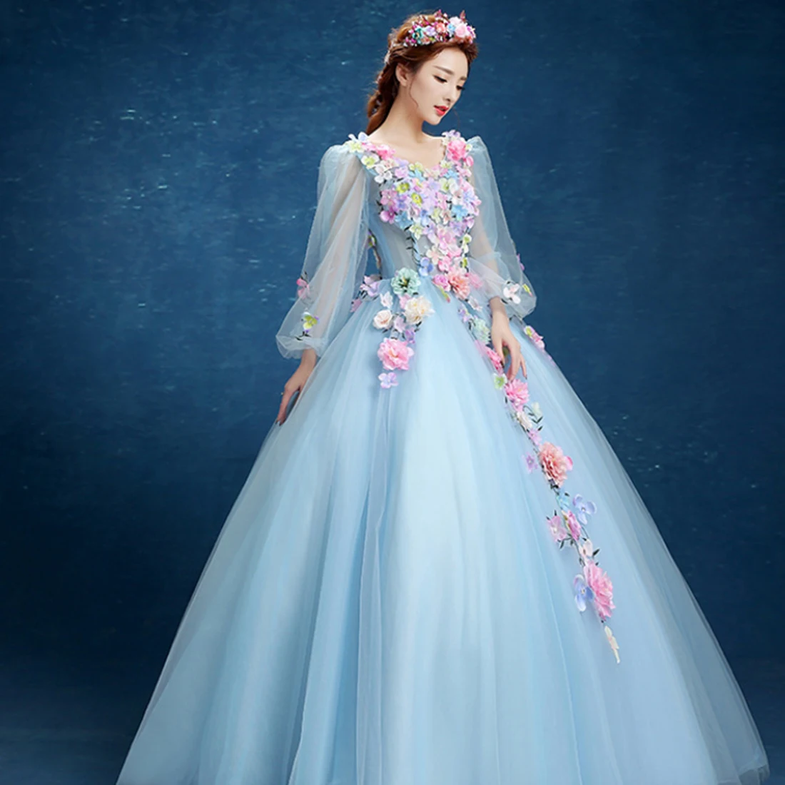 Blue Violet Color Dress