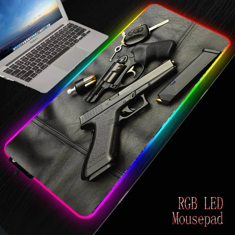 Xgz Arma Legal Computador Rgb Mouse Pad Gaming Mousepad Grande Mouse ...