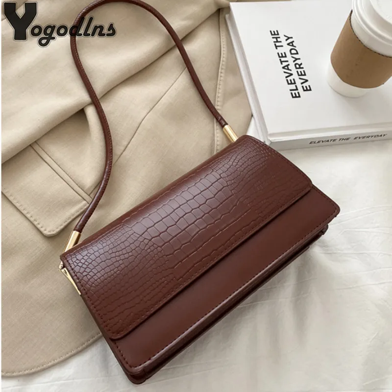 Small Hand Bags Totes For Women Soft PU Leather Ladies Armpit Vintage ...