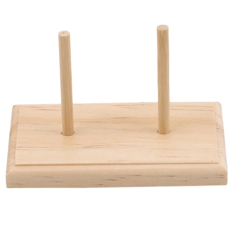 1PC carrete cono carrete de hilo Rack de madera soporte para hilo ...